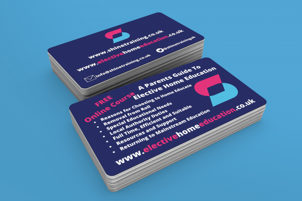 25 Promotional Cards - Elective Home Education - Online Training From ...